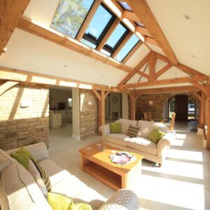 Stone Barn renovation | oak frame | Natural Structures